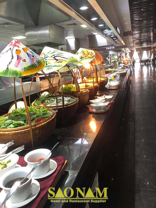 #1 Nhà Hàng D'Maris Trang Bị Khay GN Phục Vụ Tiệc Buffet Hoàn Chỉnh